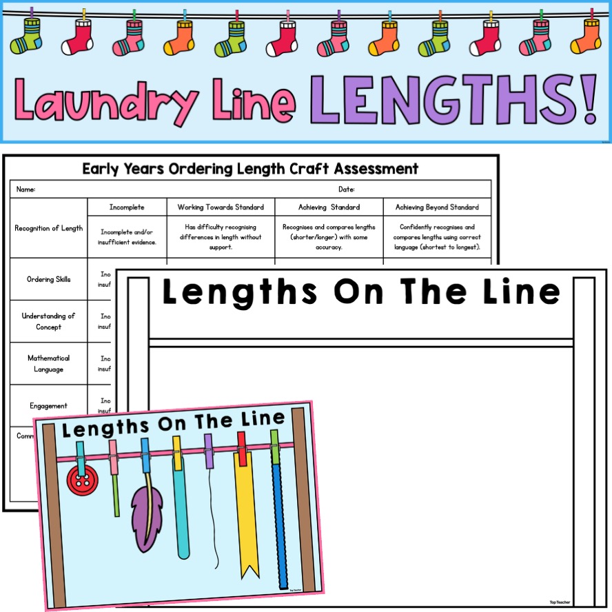 Ordering Length Craft Assessment: Early Years - Top Teacher