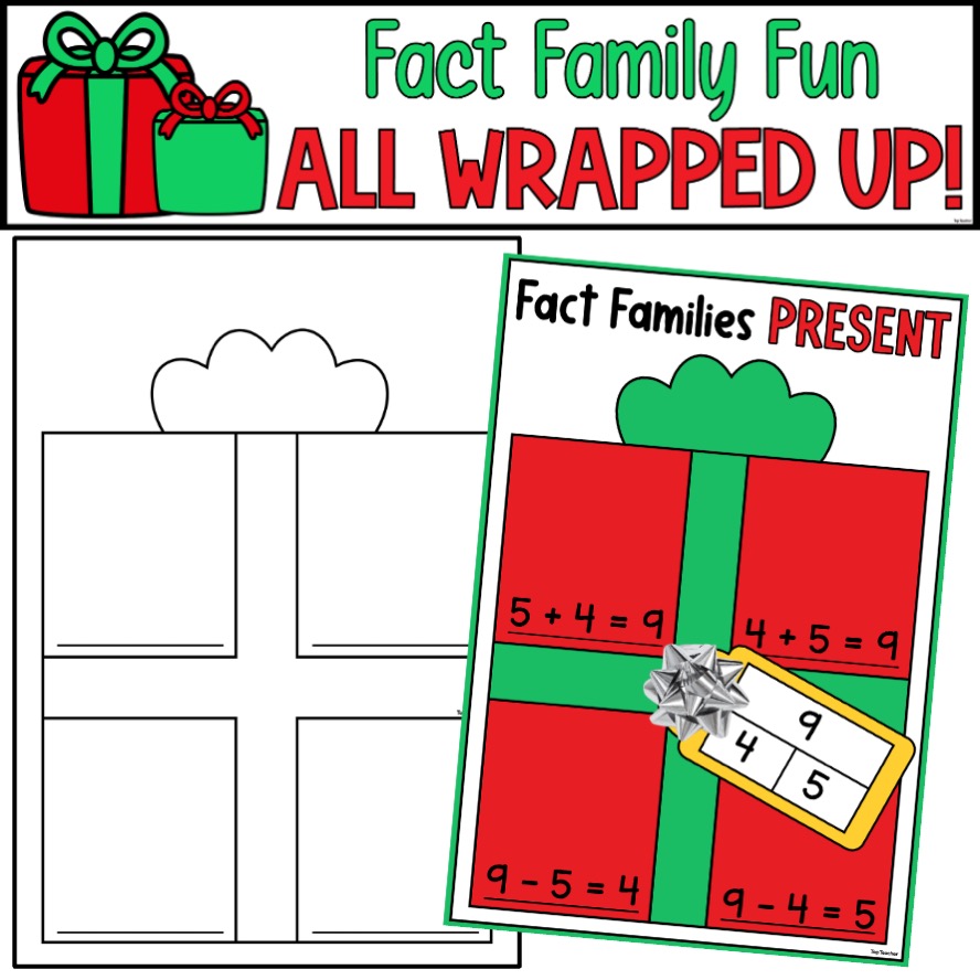 Fact Families Present Craft - Top Teacher