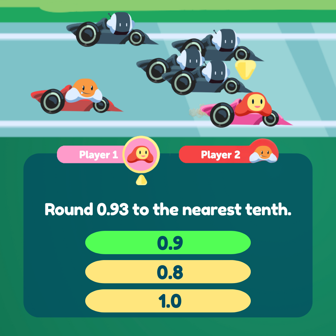 Rounding Decimals to the Nearest Tenth LET’S RACE - Top Teacher