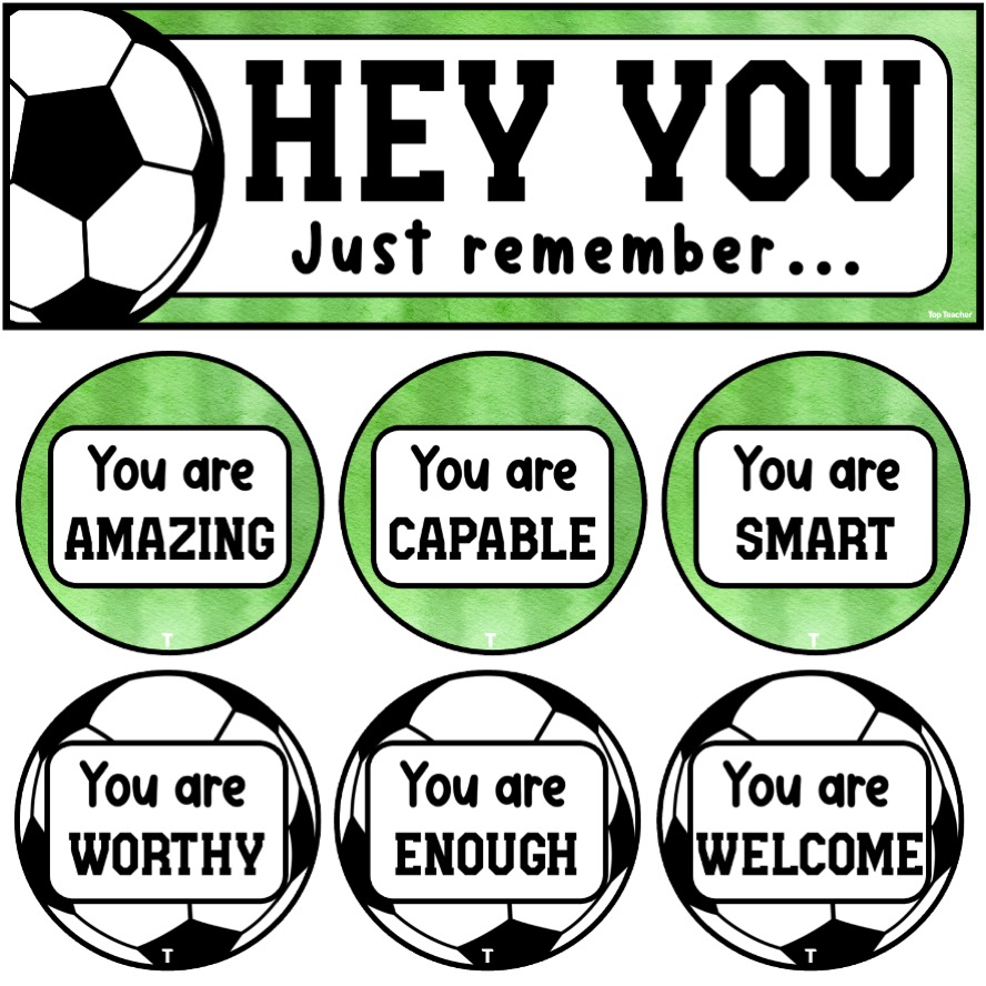 Affirmation Station Soccer World Cup - Top Teacher