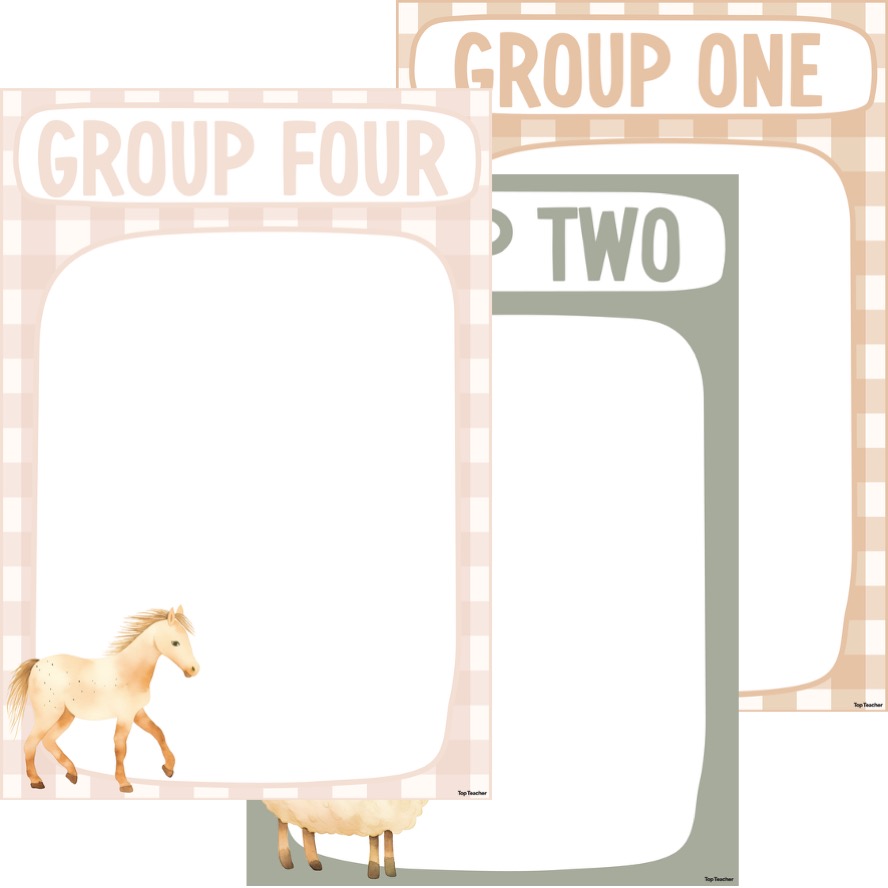 Group Posters Boho Farm - Top Teacher