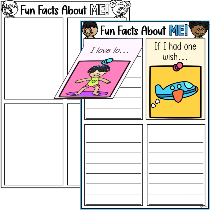 Fun Facts About Me Activity - Top Teacher