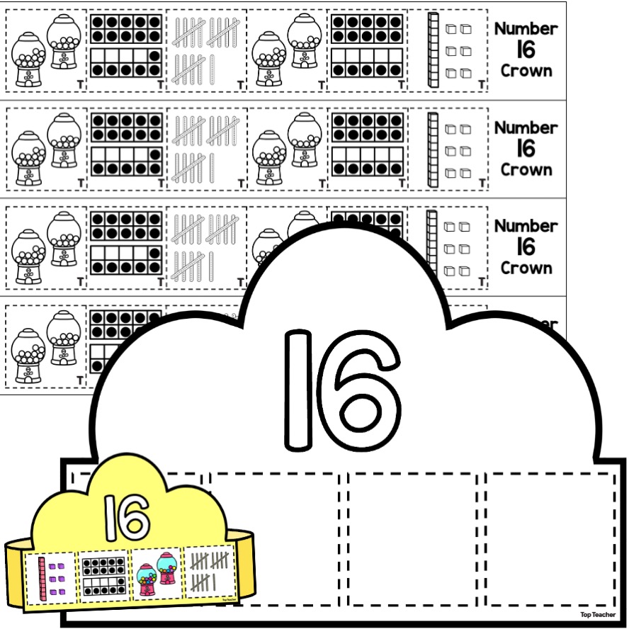 Number 16 Crown Craft - Top Teacher