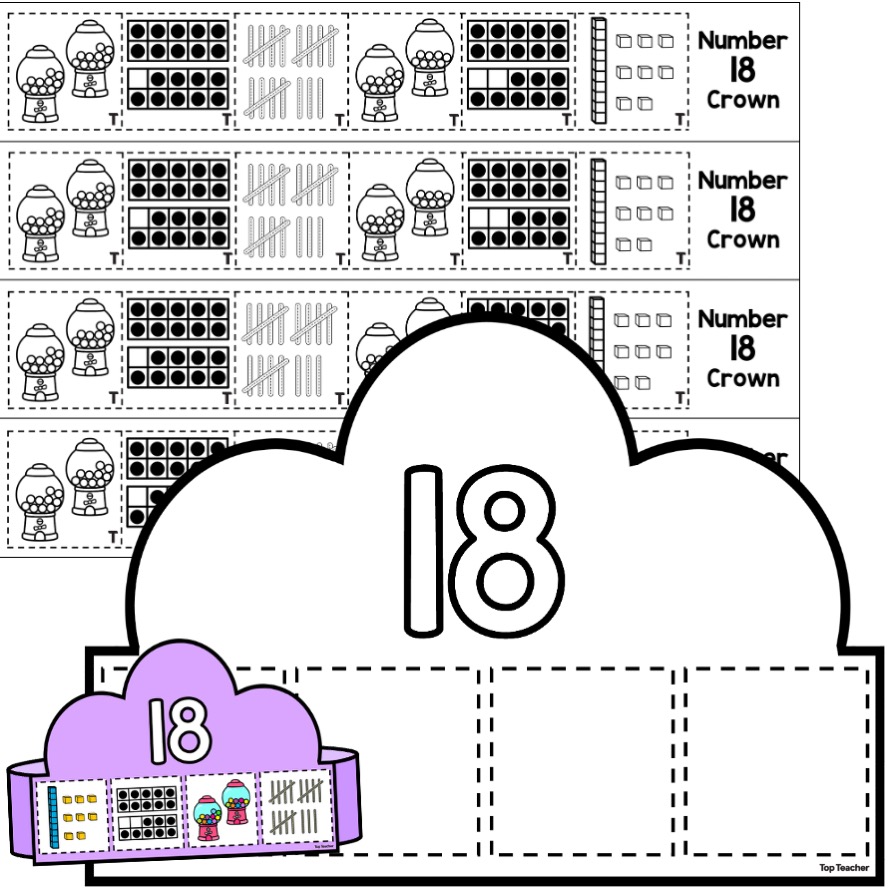 Number 18 Crown Craft - Top Teacher