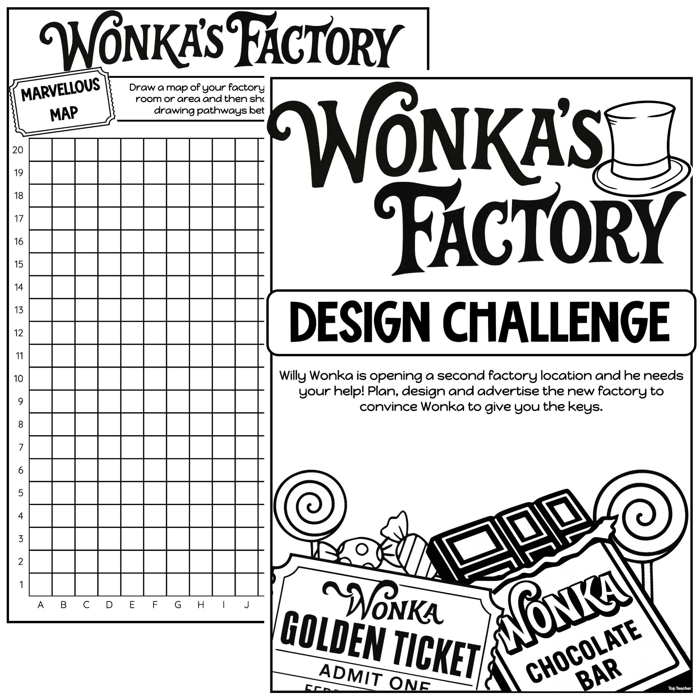 Wonka’s Factory Design Activity - Top Teacher