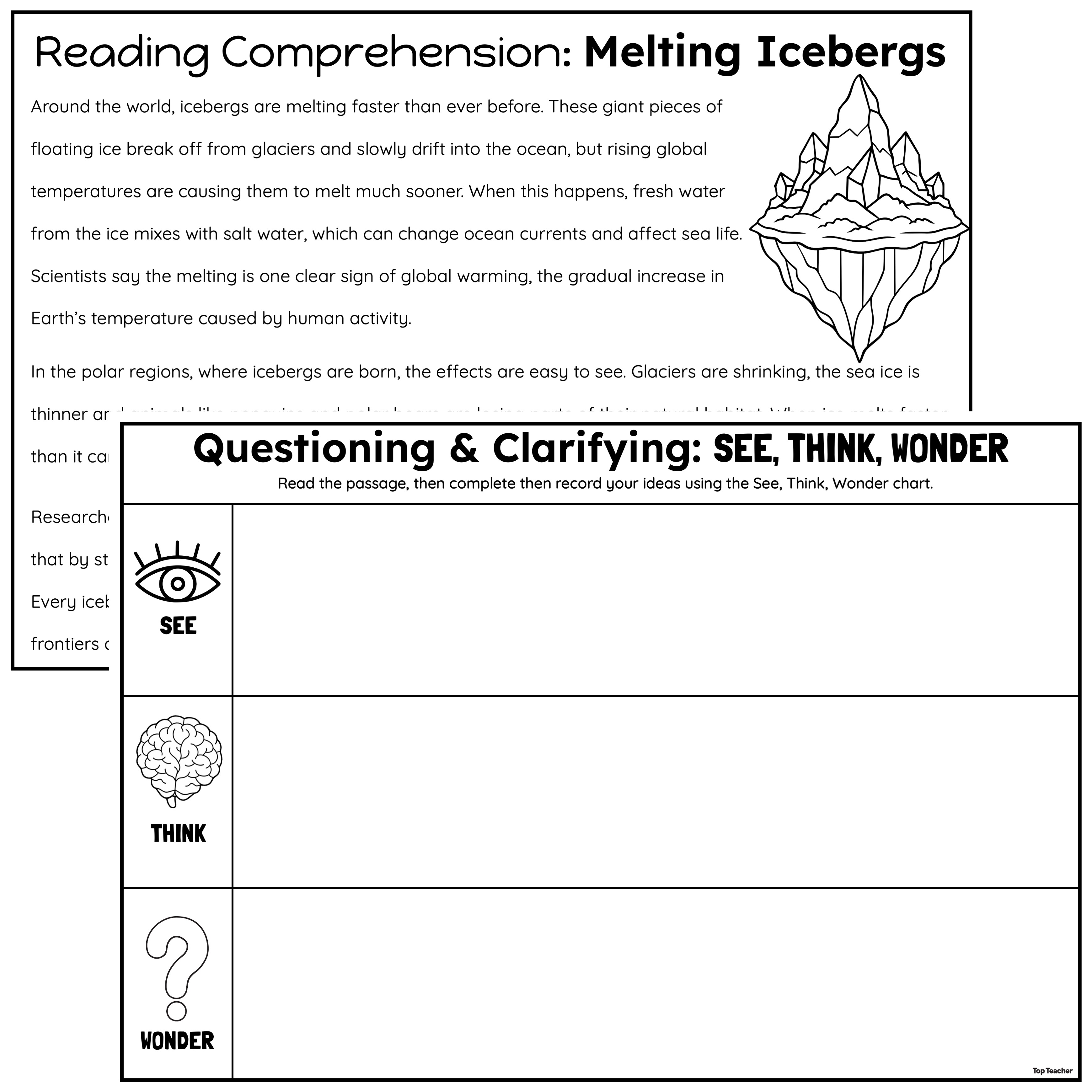 Questioning and Clarifying Worksheets - Top Teacher