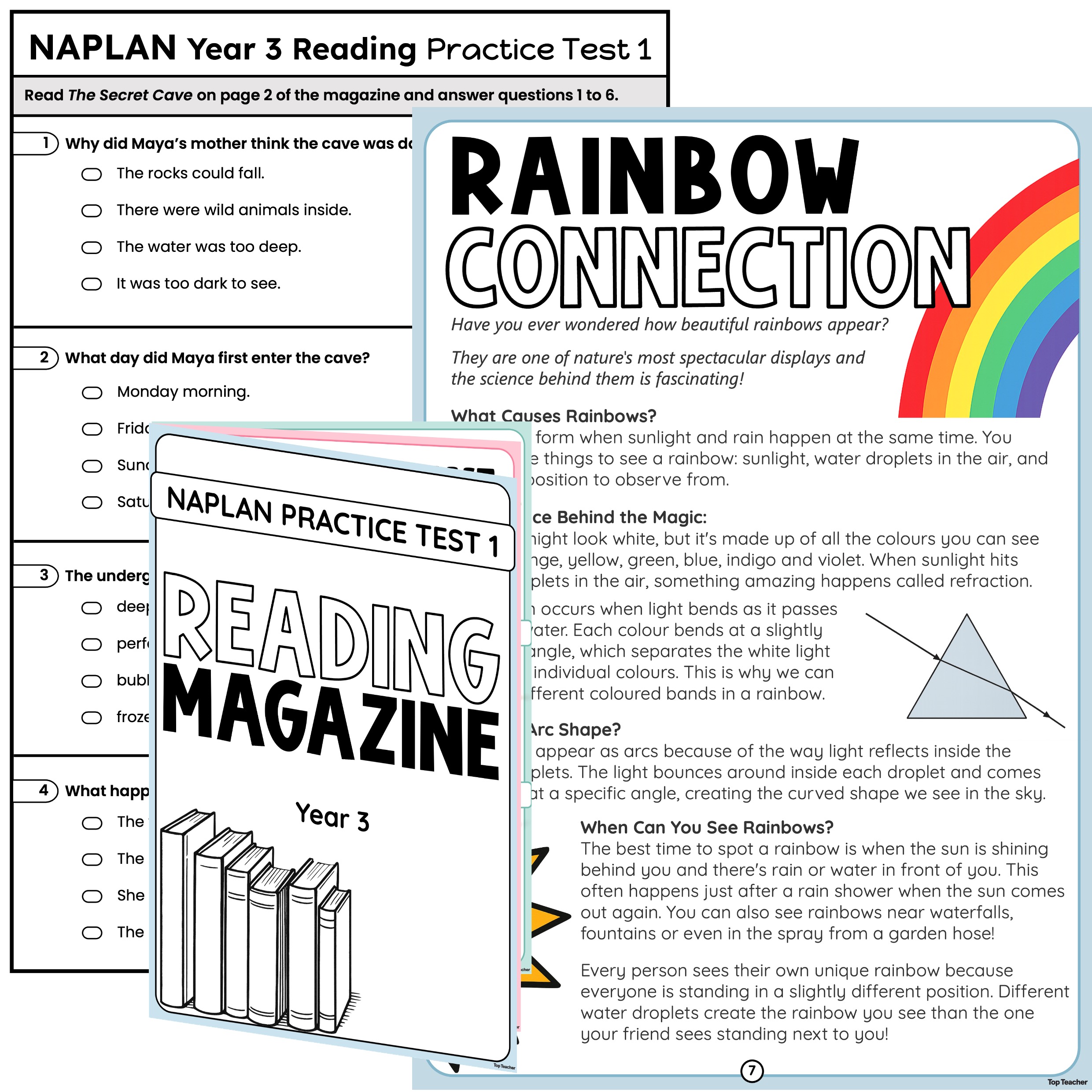 NAPLAN Year 3 Reading Practice Test 1 - Top Teacher