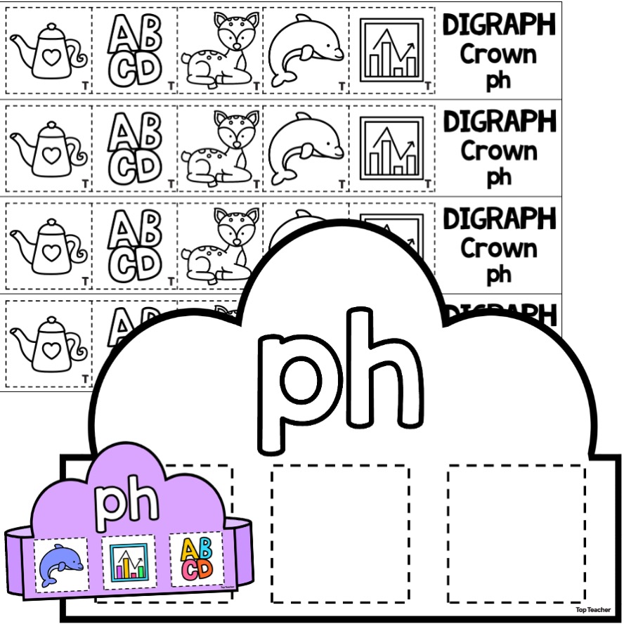 Digraph Crown: ph Craft - Top Teacher