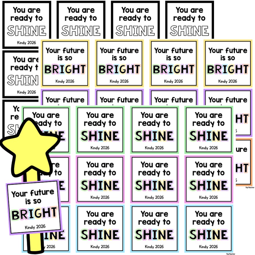 Glow Stick Tags: Back to School - Top Teacher
