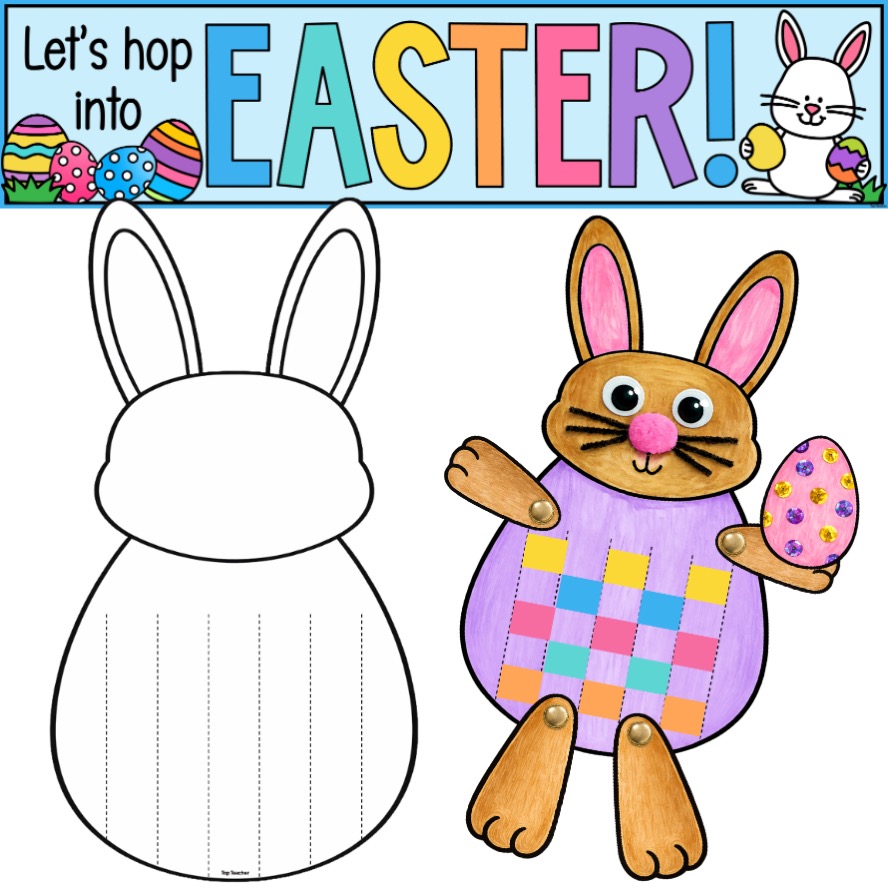 Easter Bunny Weaving Craft - Top Teacher