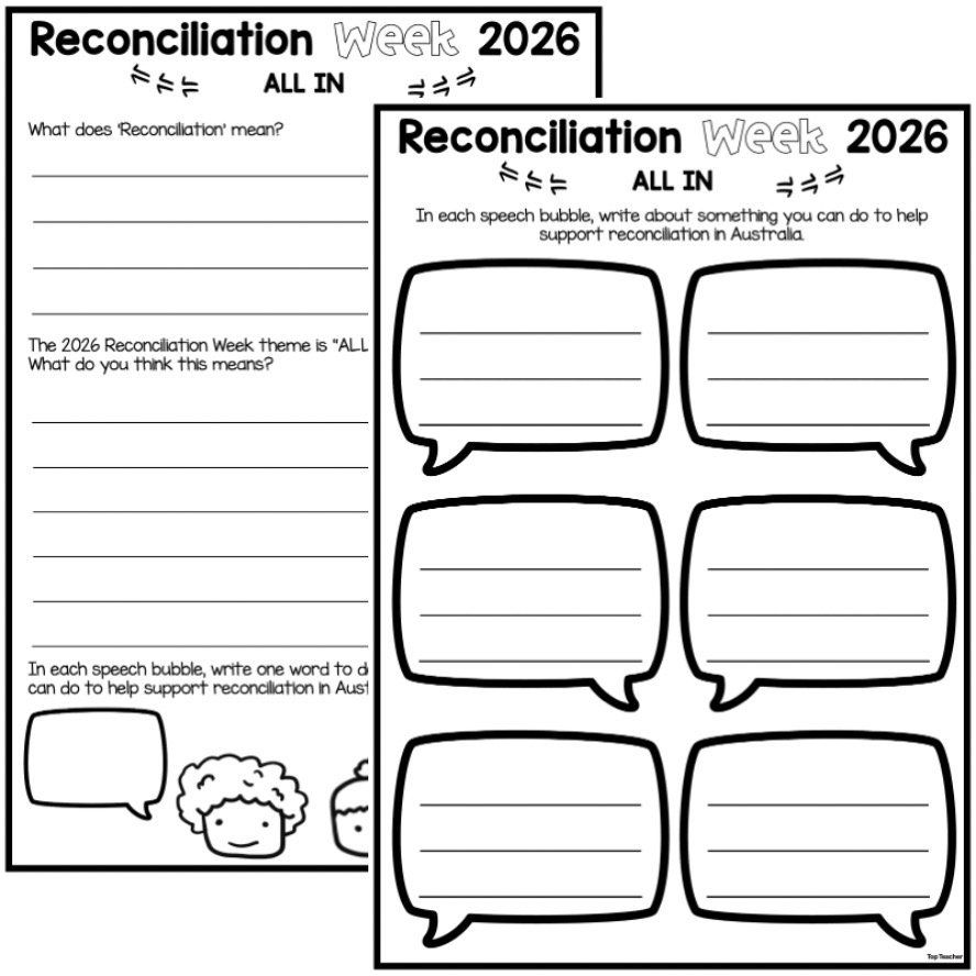 Reconciliation Week: Comprehension Worksheets - Top Teacher
