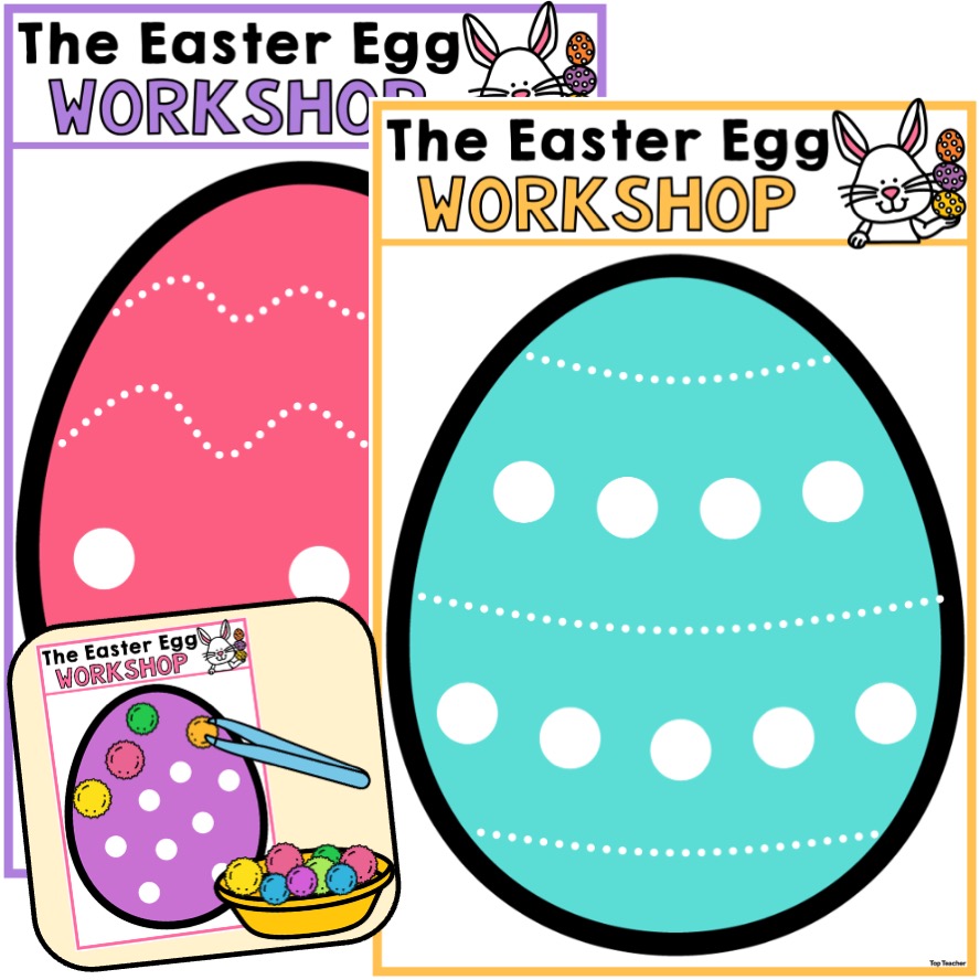 The Easter Egg Workshop: Fine Motor Activity - Top Teacher