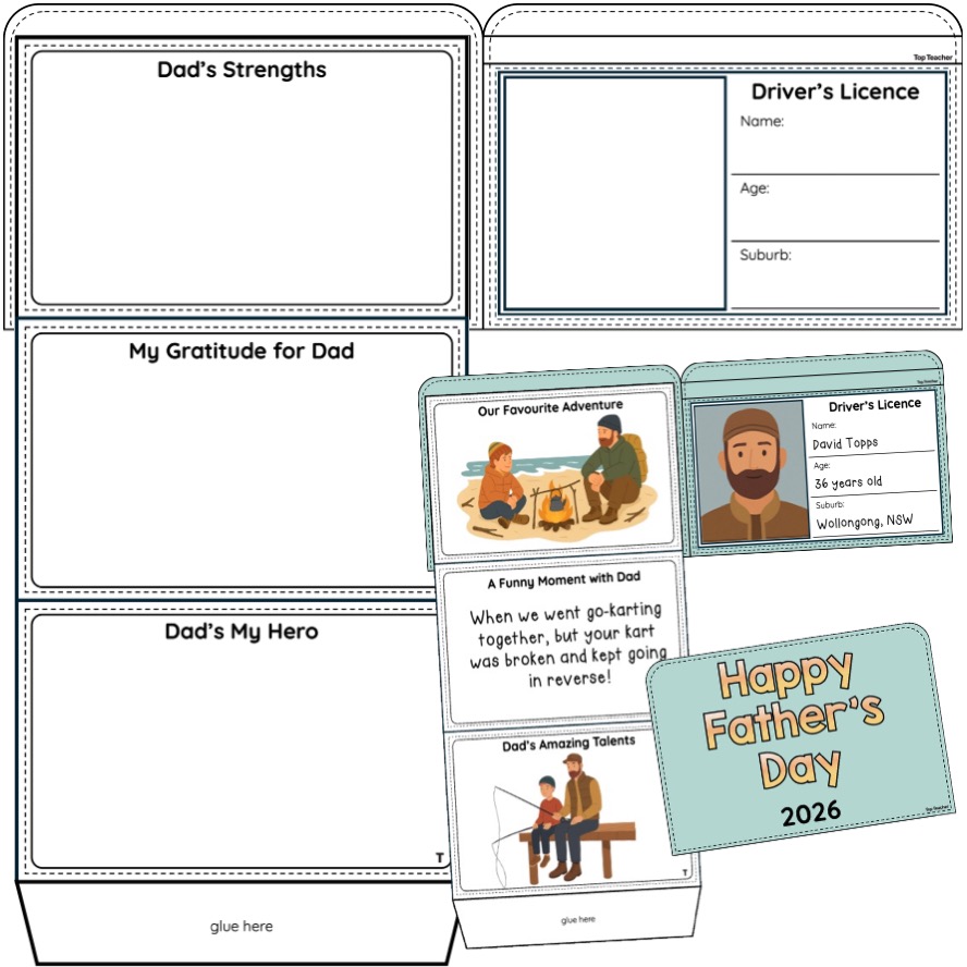 Father’s Day Wallet Craft - Top Teacher