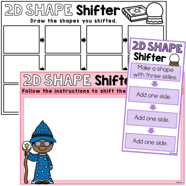 2D Shape Shifter Activity - Top Teacher