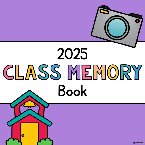 2025 End of Year Memory Book POWERPOINT - Top Teacher