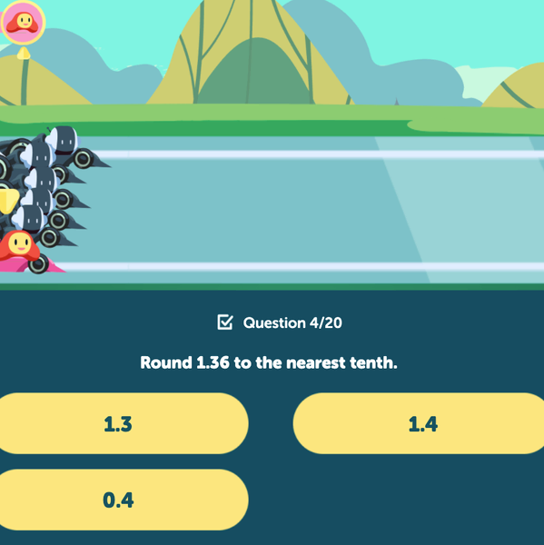 Rounding Decimals to the Nearest Tenth LET’S RACE - Top Teacher