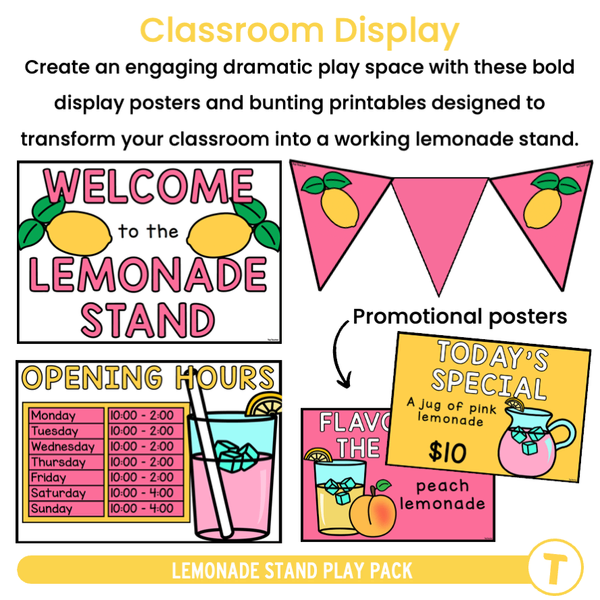 Lemonade Stand PLAY PACK - Top Teacher