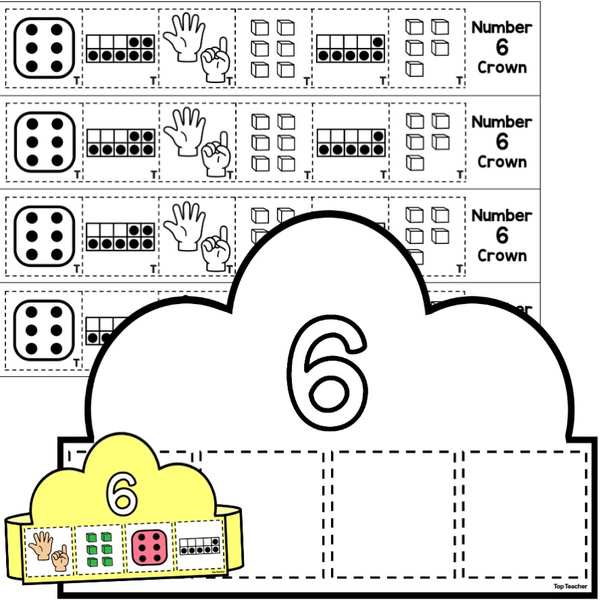 Number 6 Crown Craft - Top Teacher