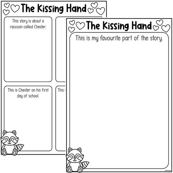 The Kissing Hand: Story Worksheets - Top Teacher