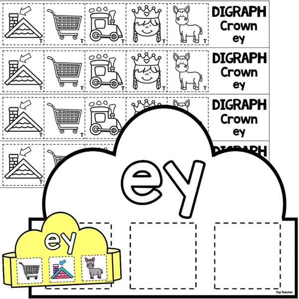 Digraph Crown: ey (key) Craft - Top Teacher