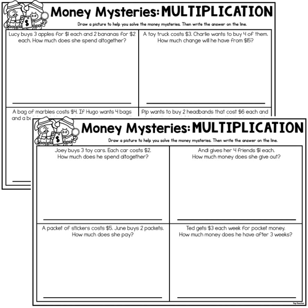 Money Mysteries: Multiplication - Top Teacher