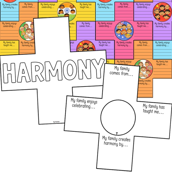 Harmony Week: My Family Culture Tessellating Collaborative Display ...