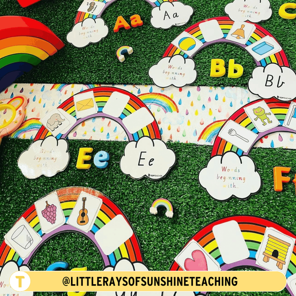 Initial Sound Matching Rainbows - Top Teacher