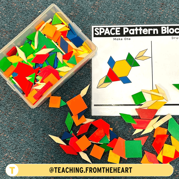 Make & Draw Outer Space Pattern Block Mats - Top Teacher