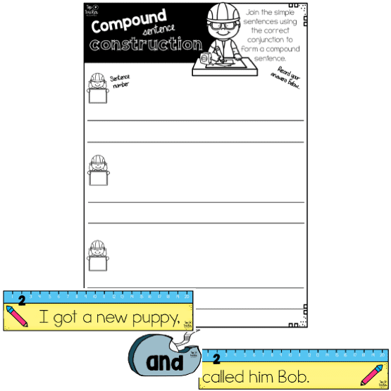 Compound Sentence Construction Activity - Top Teacher