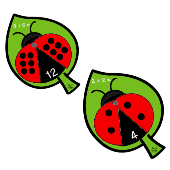 Ladybug Doubles Interactive Display - Top Teacher