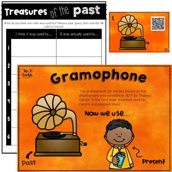 QR Code Write the Room: Treasures from the Past - Top Teacher