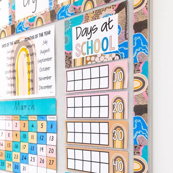 Days at School Tens Frame Juguli - Top Teacher