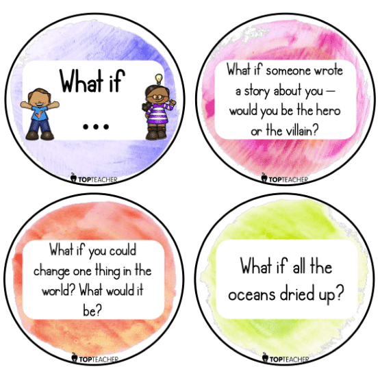What If? Oral Language Prompts - Top Teacher