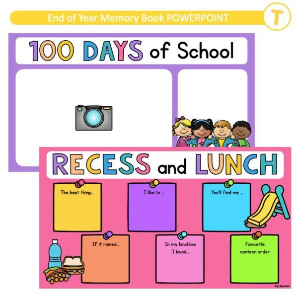 2025 End of Year Memory Book POWERPOINT - Top Teacher