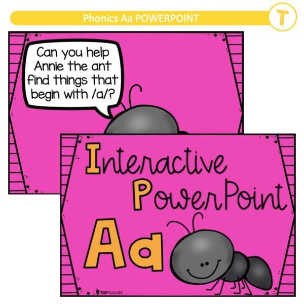 Phonics Aa POWERPOINT - Top Teacher