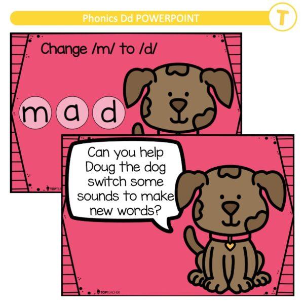 Phonics Dd POWERPOINT - Top Teacher