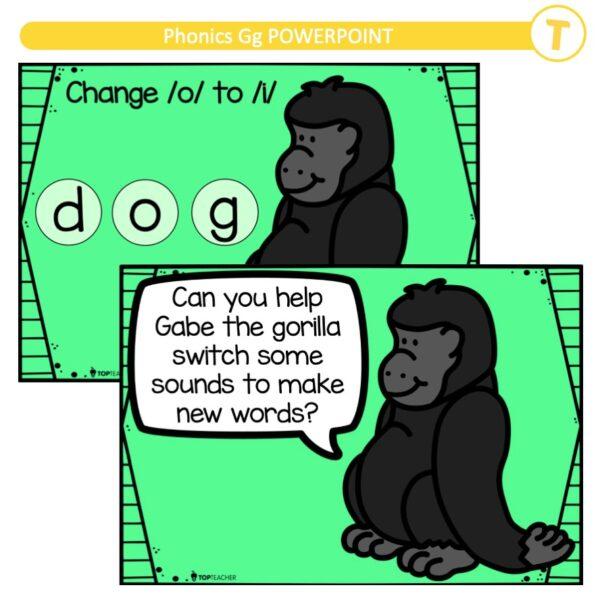 Phonics Gg POWERPOINT - Top Teacher