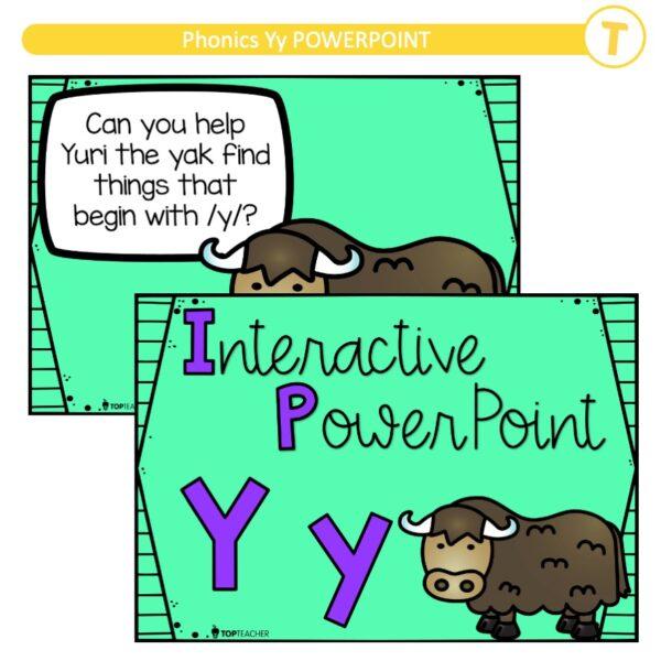 Phonics Yy POWERPOINT - Top Teacher