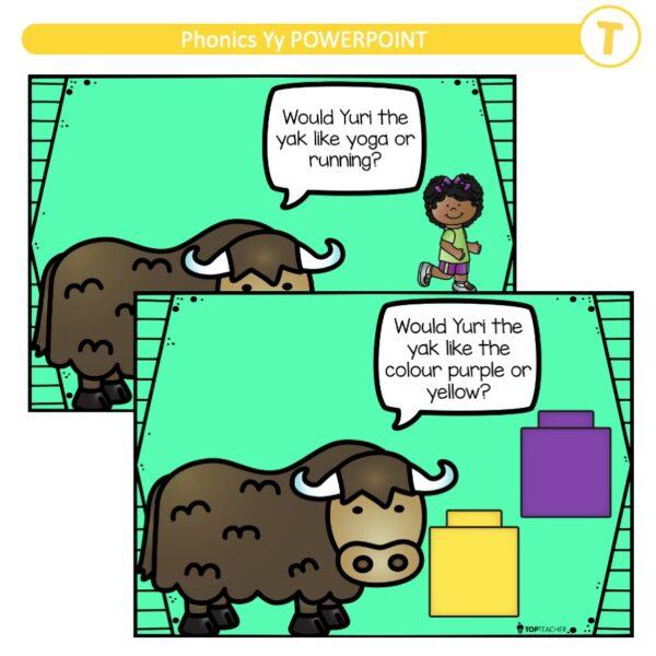 Phonics Yy POWERPOINT - Top Teacher