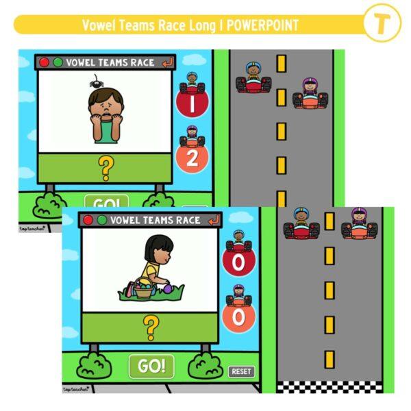 Vowel Teams Race Long I POWERPOINT - Top Teacher