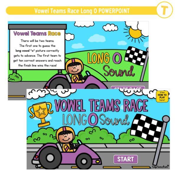 Vowel Teams Race Long O POWERPOINT - Top Teacher