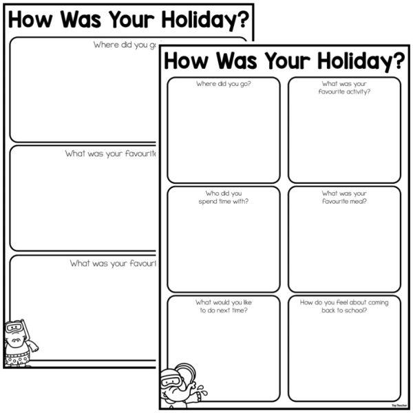 Something I… Holiday Writing Template: Back to School - Top Teacher