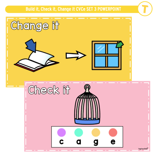 Build it, Check it, Change it CVCe SET 3 POWERPOINT - Top Teacher