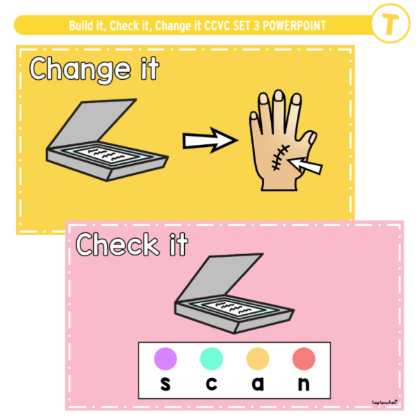 Build it, Check it, Change it CCVC SET 3 POWERPOINT - Top Teacher