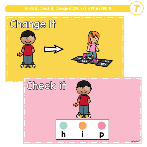 Build it, Check it, Change it CVC SET 3 POWERPOINT - Top Teacher