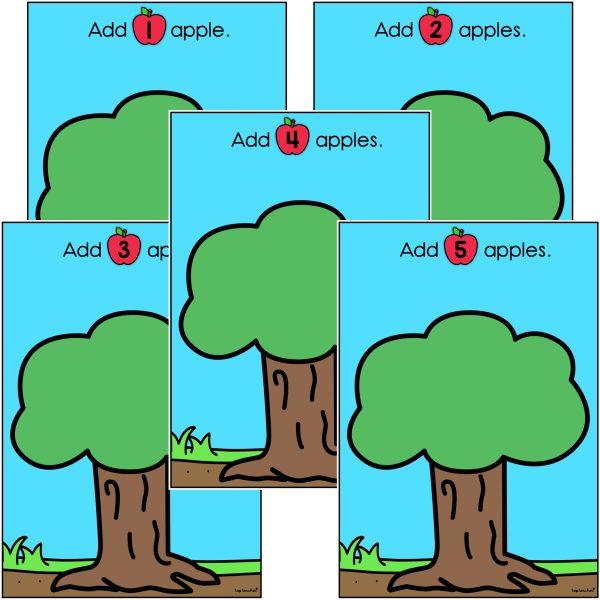 Apple Tree Counting Mats - Top Teacher