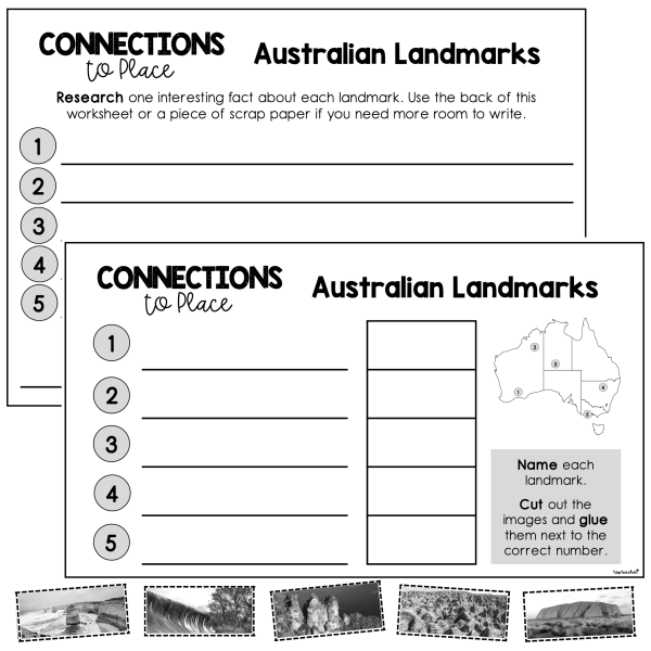 Australian Cities & Landmarks Puzzle - Top Teacher