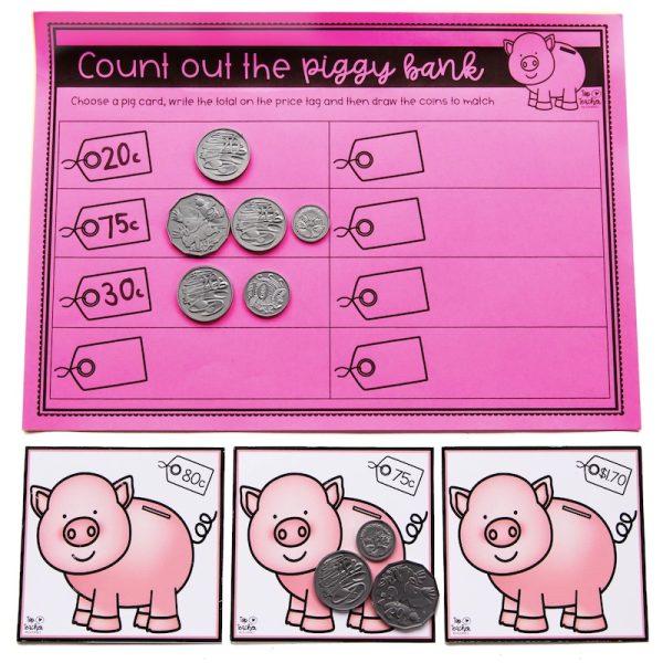 Count Out the Piggy Bank: Adding Coins Activity - Top Teacher