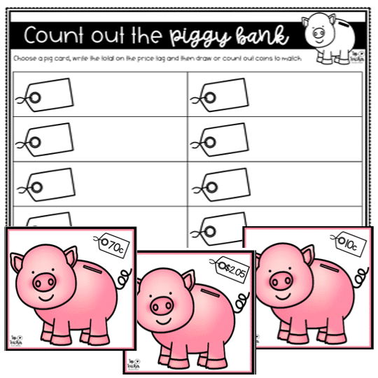 Count Out the Piggy Bank: Adding Coins Activity - Top Teacher