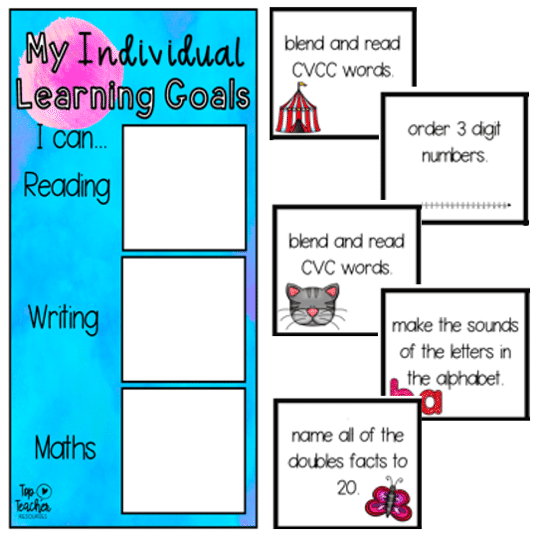 Foundation Individual Learning Goal Mats - Top Teacher